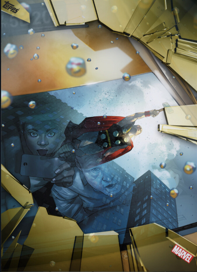 Topps Marvel Collect 2020 Reflections S1 - Thor - Gold SR [Digital] | eBay