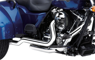 Cobra Powerport Head Pipes Chrome Dual Head Pipes 6254 for 10-16 Harley ...