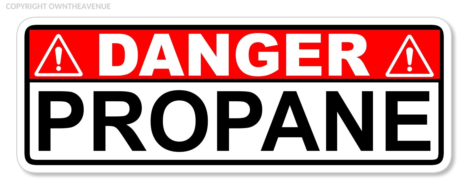 Danger Propane Safety Warning Caution Hazard Sign Vinyl Sticker Label ...
