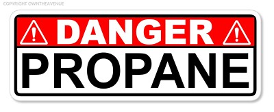 Danger Propane Safety Warning Caution Hazard Sign Vinyl Sticker Label ...