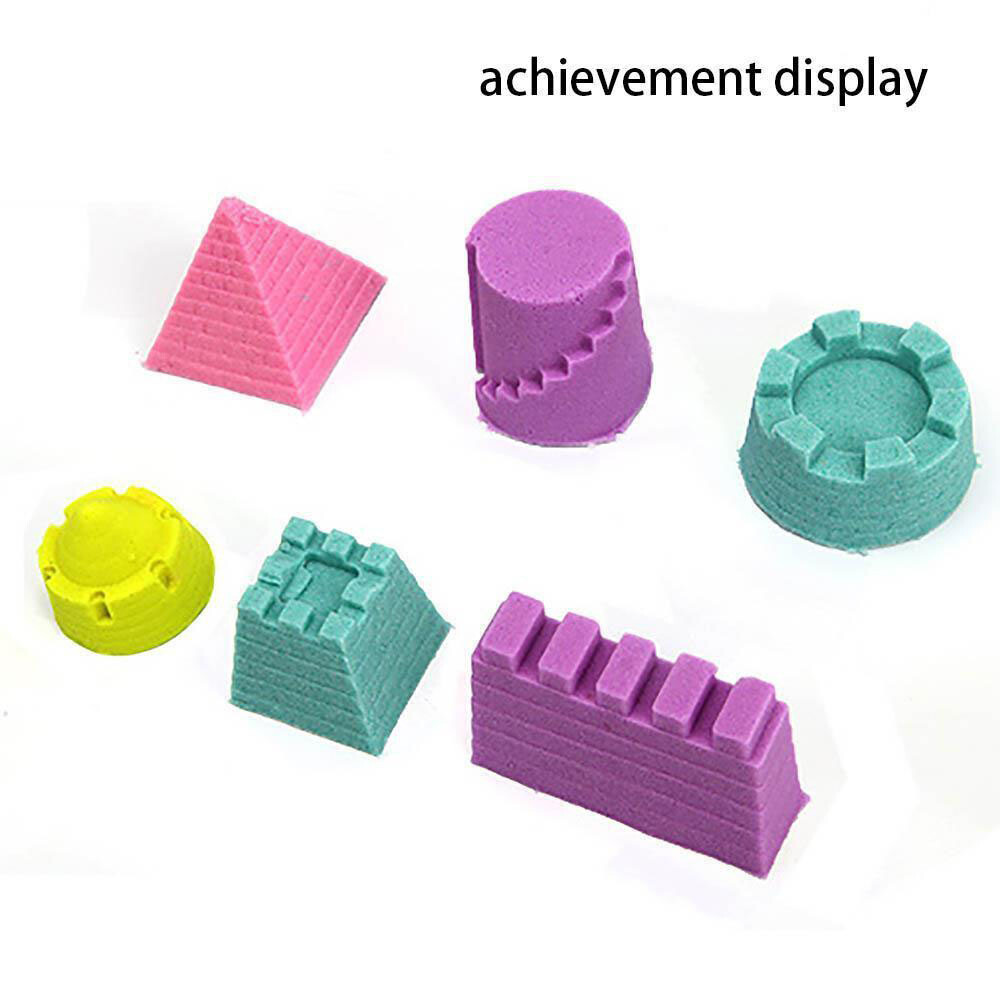 6 Mini Sand Castle Molds Building Pyramid Sandcastle Play Toy Gift ...
