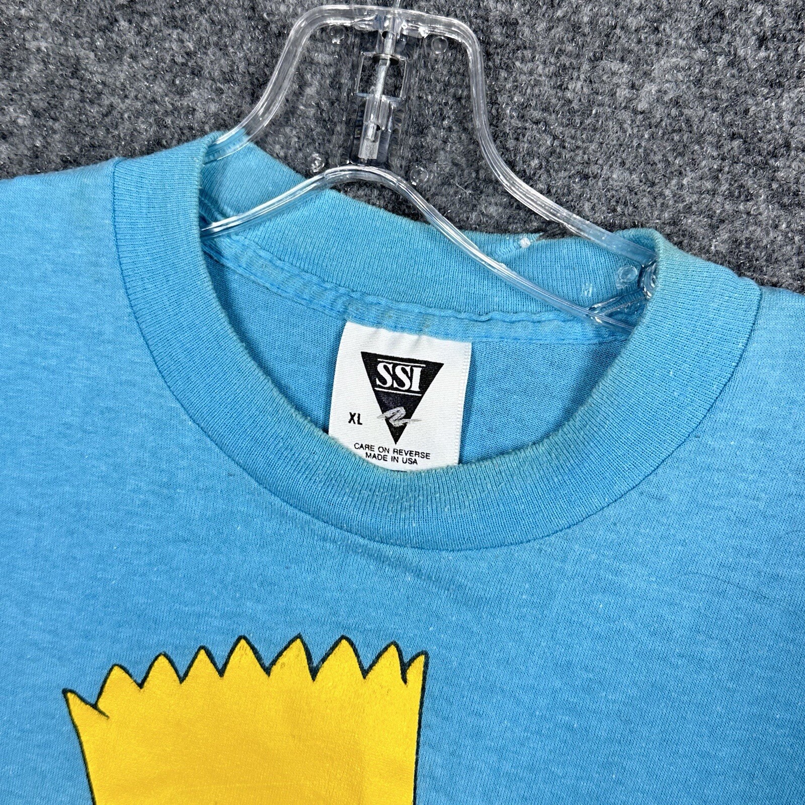 Vintage 1990 Single Stitch Blue The Simpsons Bart Sim… - Gem