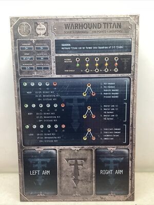 Warhammer Adeptus Titanicus WARHOUND TITAN COMMAND TERMINAL board sheet ...