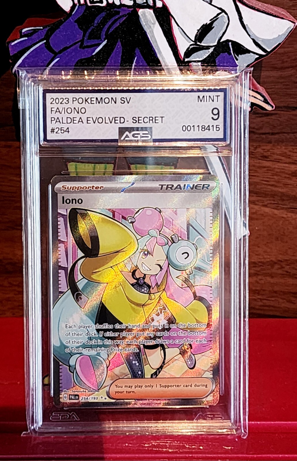 Pokémon TCG Iono Scarlet & Violet - Paldea Evolved 254/193 Holo Ultra ...