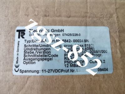 5842-00024 TR 5842-00024 Coder Brand New Fast Shipping FedEx or DHL | eBay