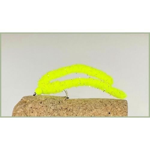 6 Hothead Mop Two Tail Yellow flies size 10 Trout flies, Mop Fly ...