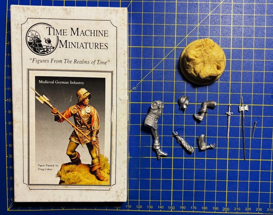 TIME MACHINE MINIATURES TMP-12 - MEDIEVAL GERMAN INFANTRY - 54mm METAL ...
