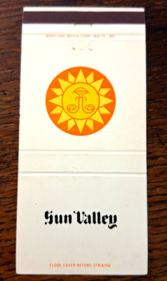 Vintage Matchbook: Sun Valley Ski Resort, Ketchum, ID | eBay
