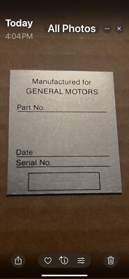 604 Crate Racing Motor CT525 Motor Tag | eBay