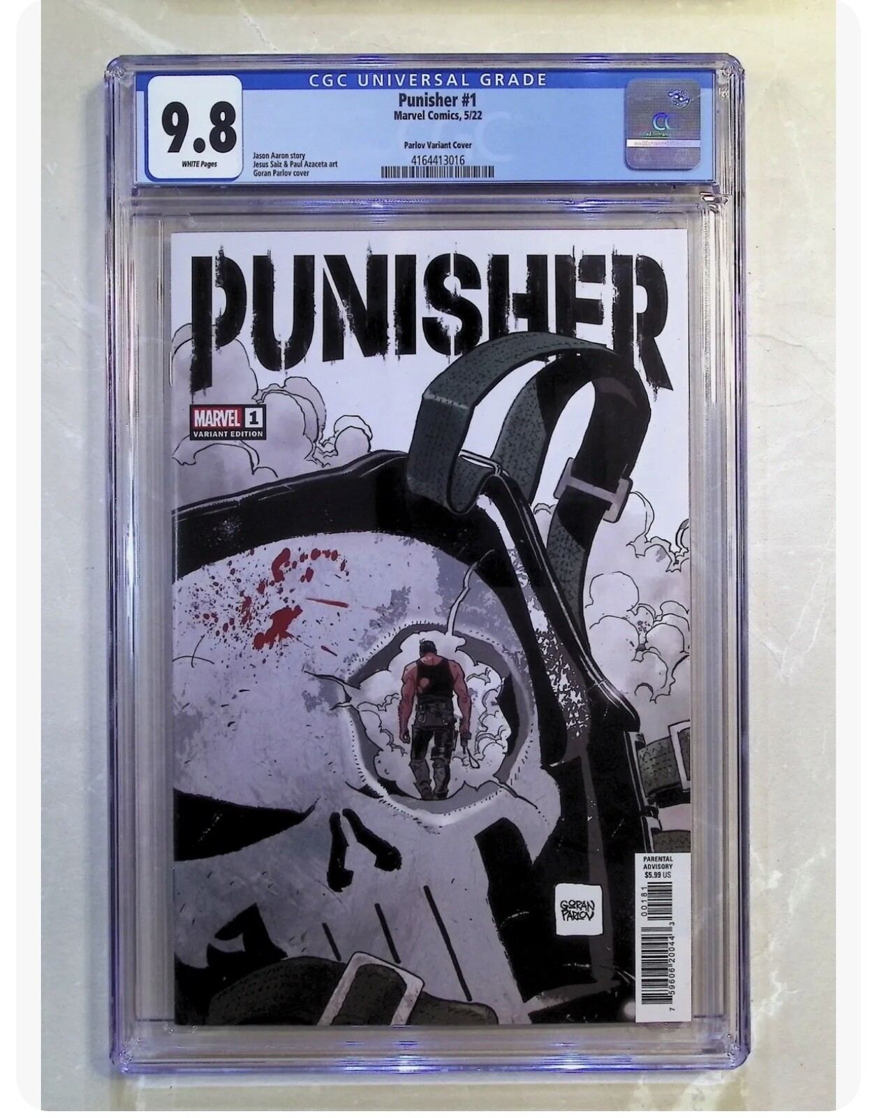 The Punisher #1 (2022 Marvel Comics) Goran Parlov Variant 1st Print CGC ...