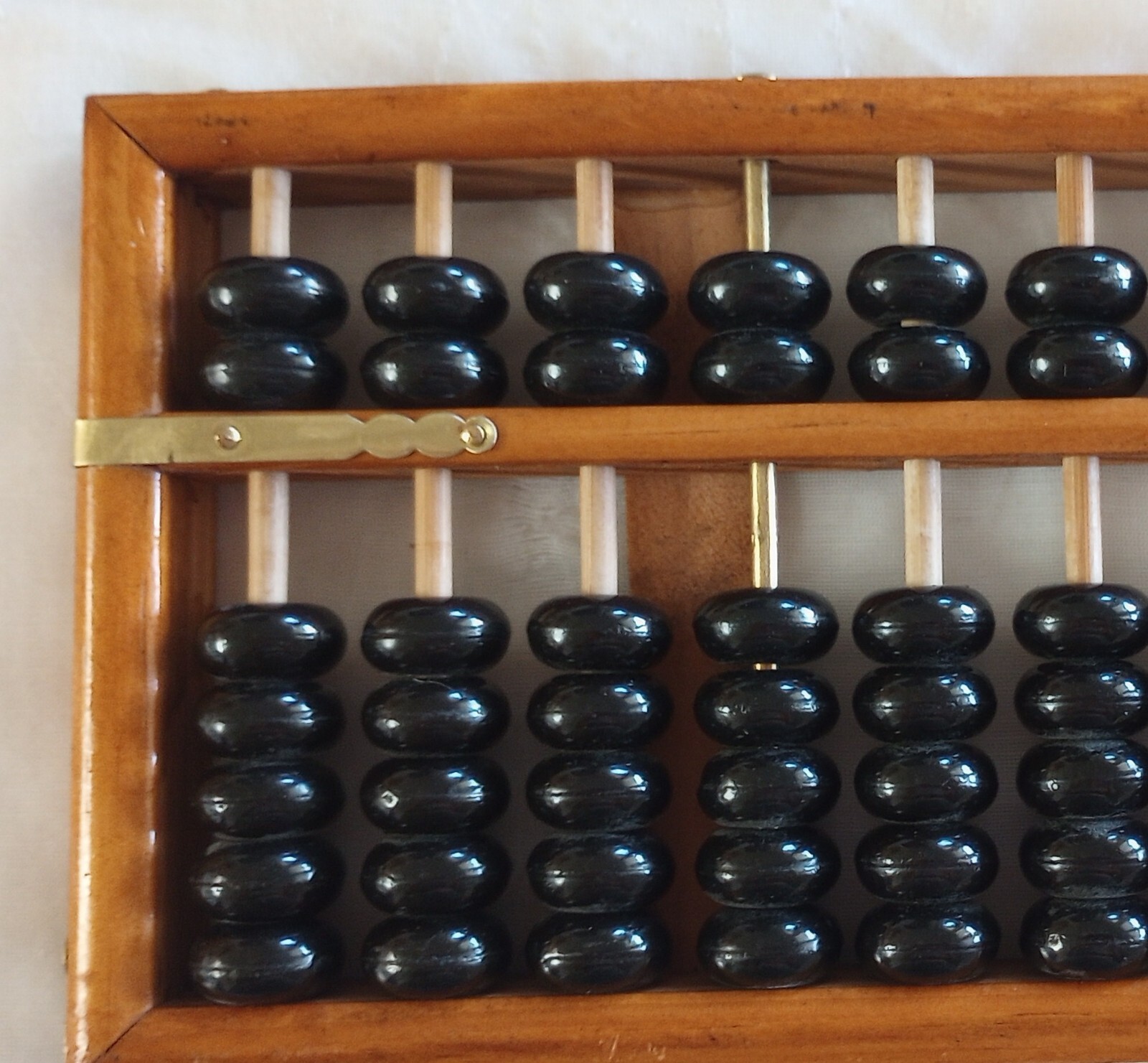 Vintage-Style Chinese Wood Abacus 13 Rods, 11" Counting Tool Beads ...