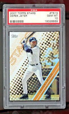 2007 Topps Stars DEREK JETER #TS13 Yankees HOF PSA 10 GEM MINT | eBay