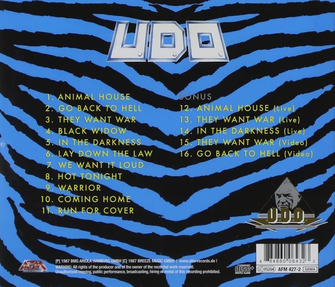 Animal House by U.D.O. (CD, 2013) for sale online | eBay