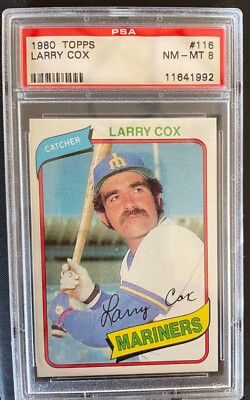 1980 TOPPS #118 LARRY COX SEATTLE MARINERS PSA 8 NM-MT | eBay