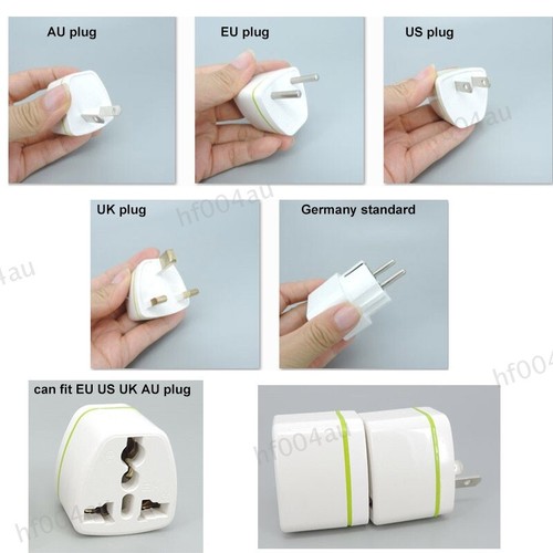 5x Universal 10A AC AU EU US UK To EU UK US Power wall Travel plug ...