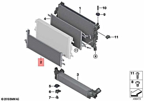 Genuine BMW ZINORO MINI X1 Cooper F45 F49 M13 F60 225xe Radiator ...
