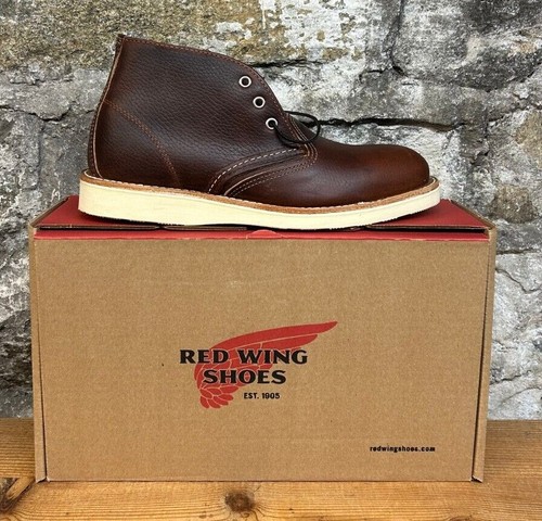 RED WING WORK CHUKKA IN BRIAR OIL SLICK LEATHER 3141 MENS NEW IN BOX | eBay