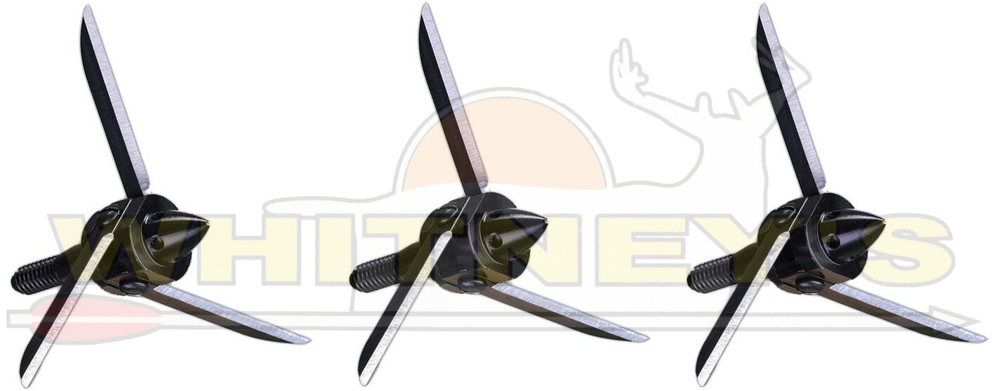 Magnus Bullhead Turkey Broadheads - 100gr. - 3 blade - 3pk - MATH100 ...