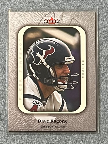 2003 Fleer Snapshot Dave Ragone Silver Rookie RC SP /500 #94 Texans | eBay