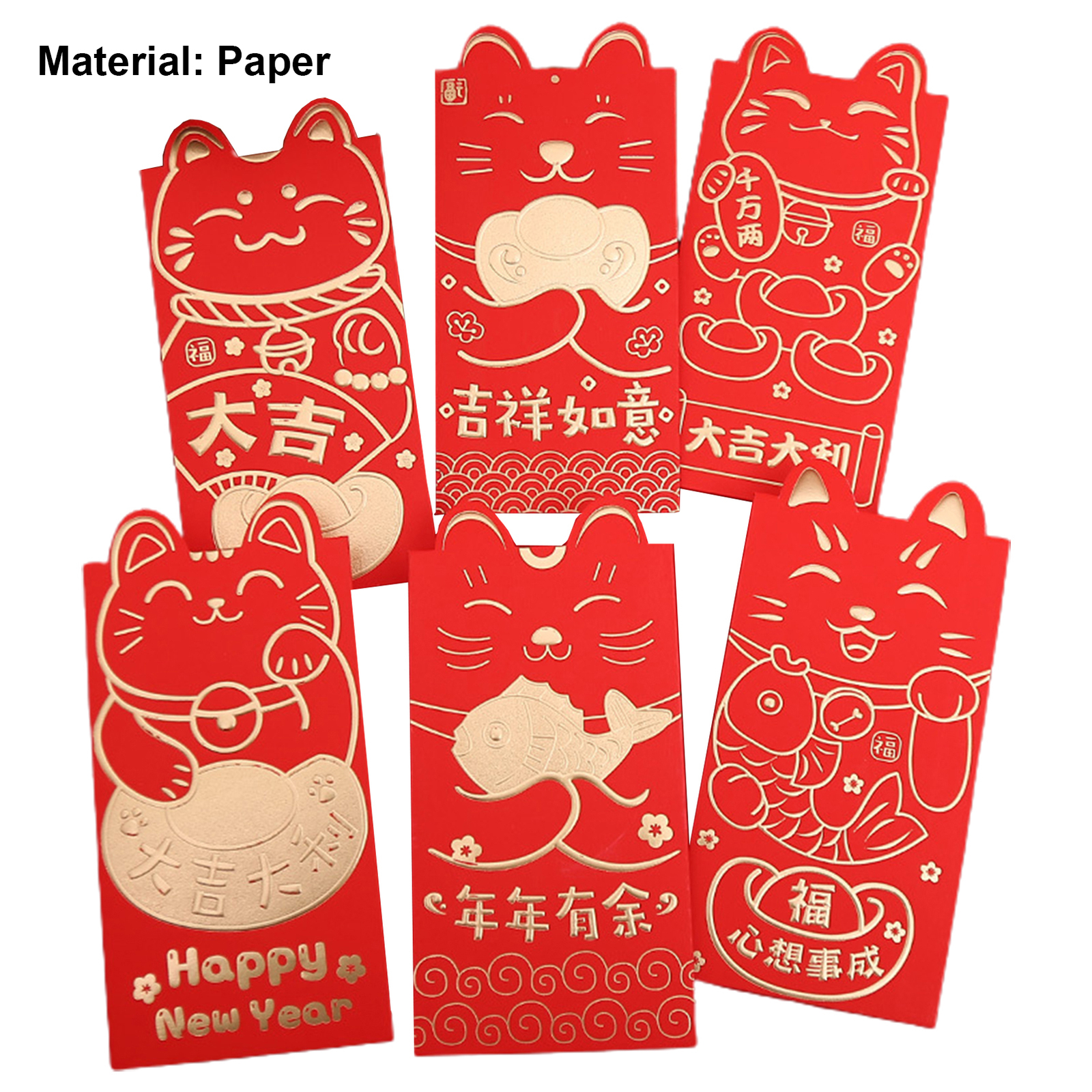 18pcs Lucky Money Envelopes Cartoon Non-fading Lucky Money Gift Cash ...
