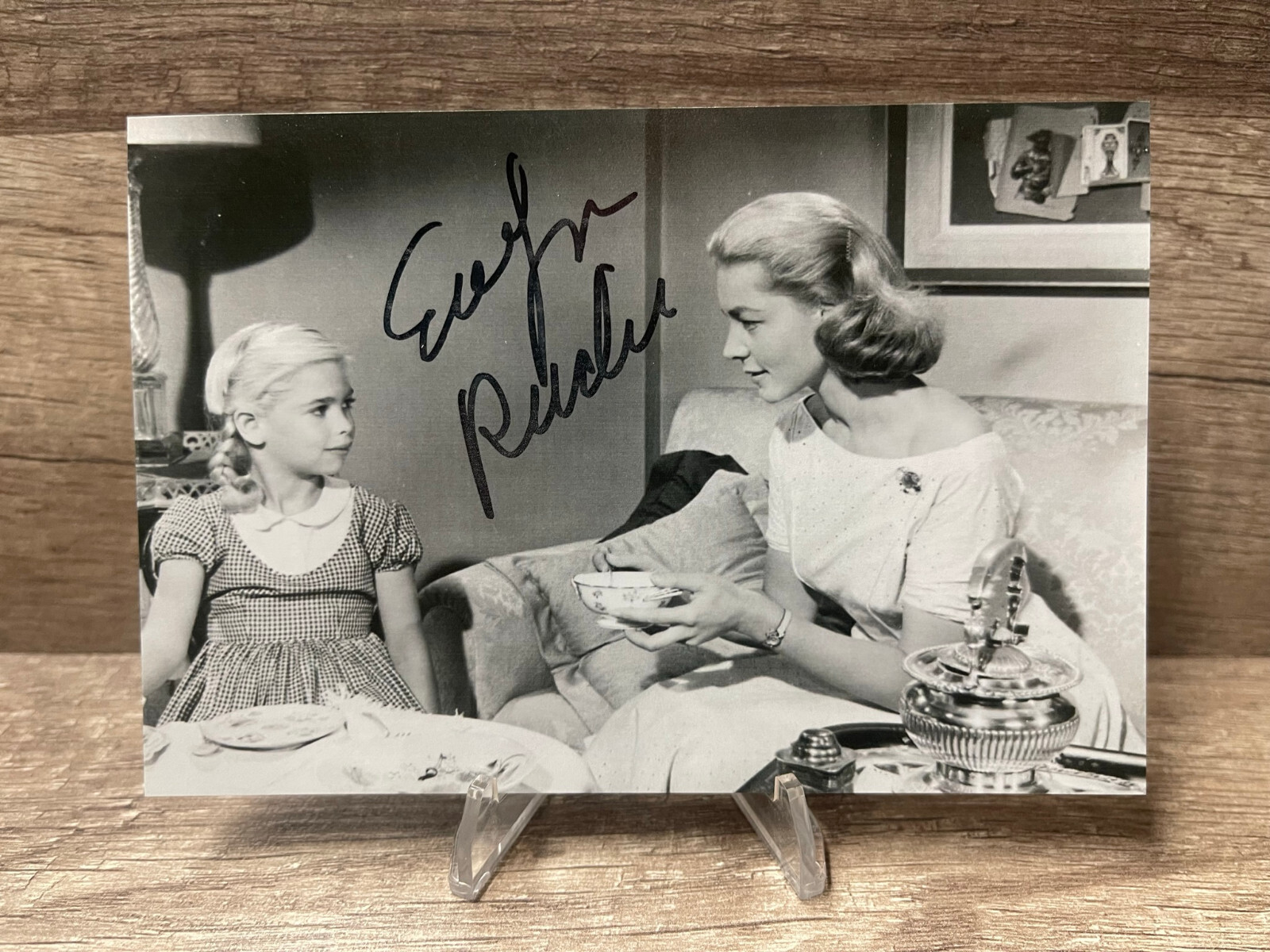 Evelyn Rudie The Gift of Love w/ Lauren Bacall Hand Signed 4x6 Photo ...