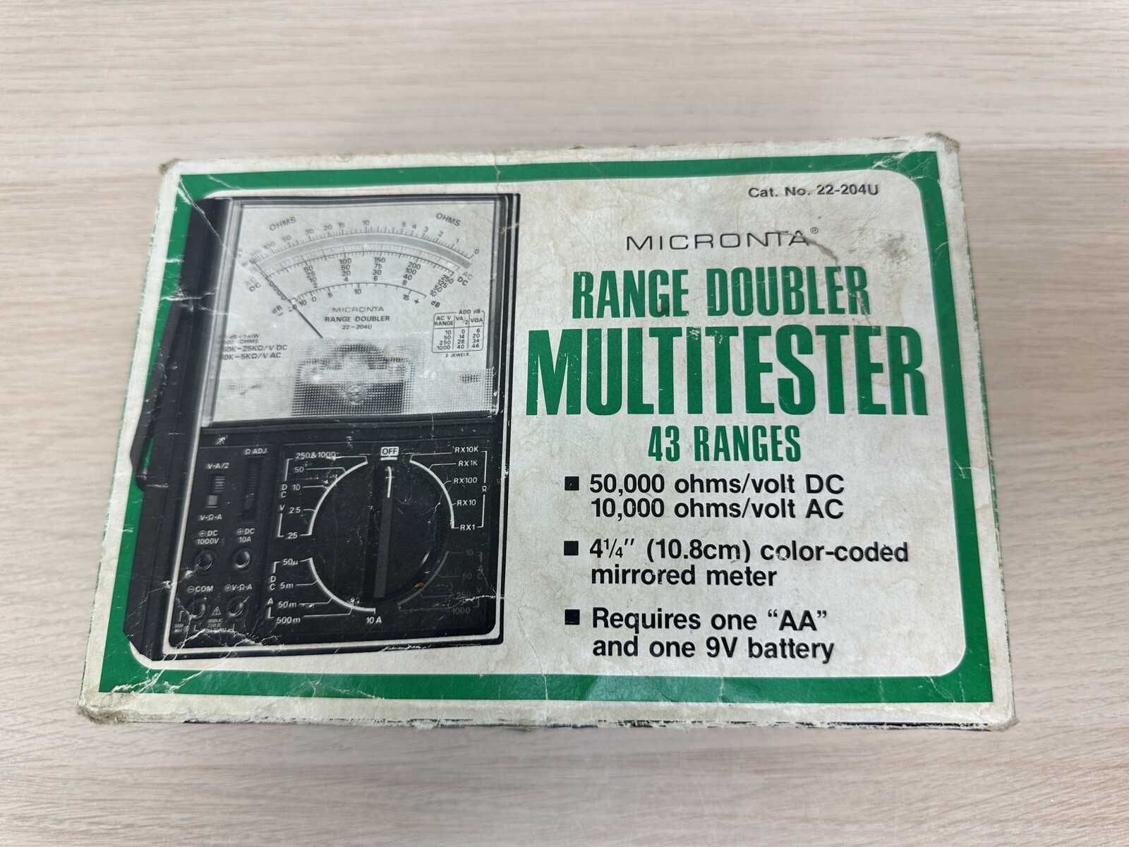 Micronta 22-204A Range Doubler Multitester Multi-Meter 43 ranges w/ Box ...