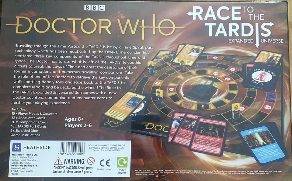 Doctor Who ~ Race To The Tardis ~ Expanded Universe Board Game ~ Brand ...