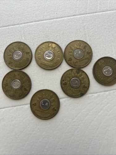 Vintage Los Angeles Bus Fare Tokens | eBay