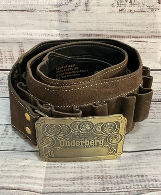 Underberg Suede Bottle Holder Belt Brown | eBay