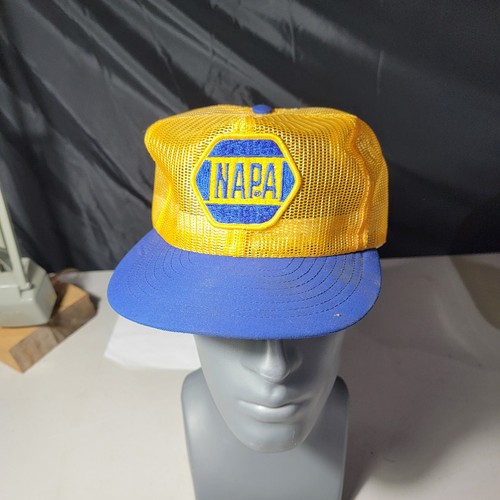 Vintage Napa Trucker Hat Cap Full Mesh Louisville MFG USA 80s USA Patch ...