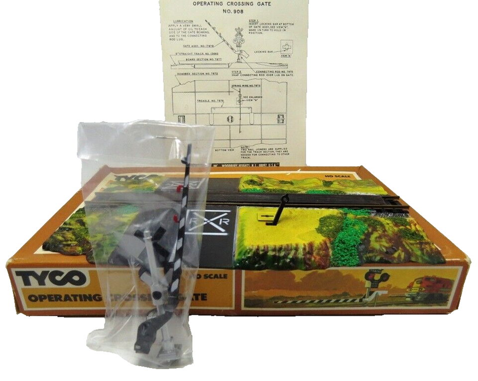 NIB - Tyco 908:600 HO Scale Operating Crossing Gate - NIB | eBay