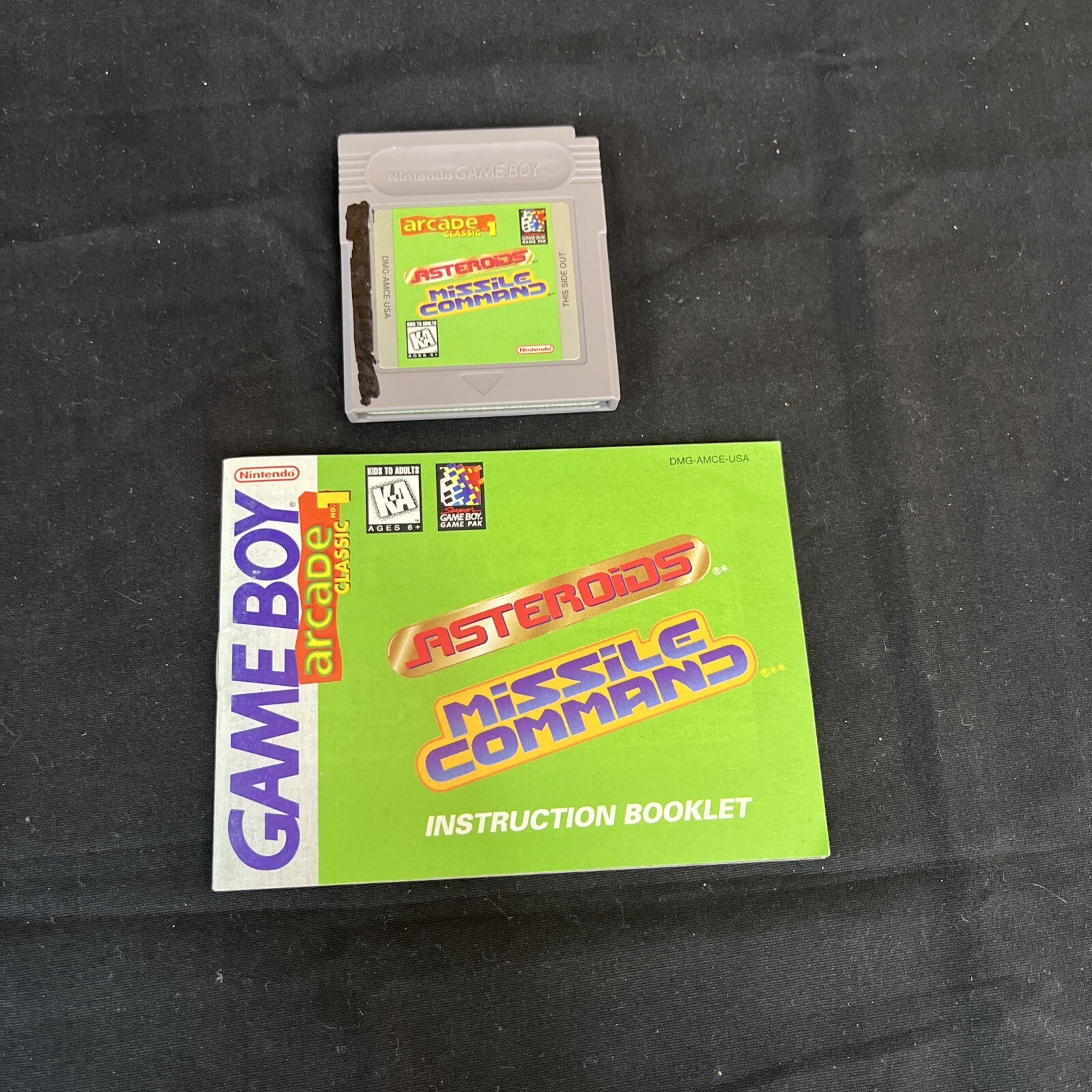 Arcade Classic No. 1: Asteroids/Missile Command (Nintendo Game Boy) W ...