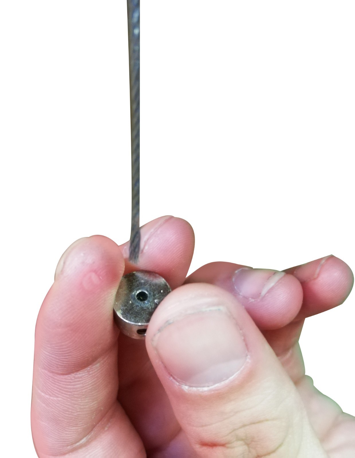 suspended Cable display ceiling to floor wooden shelves wire rope shelf ...