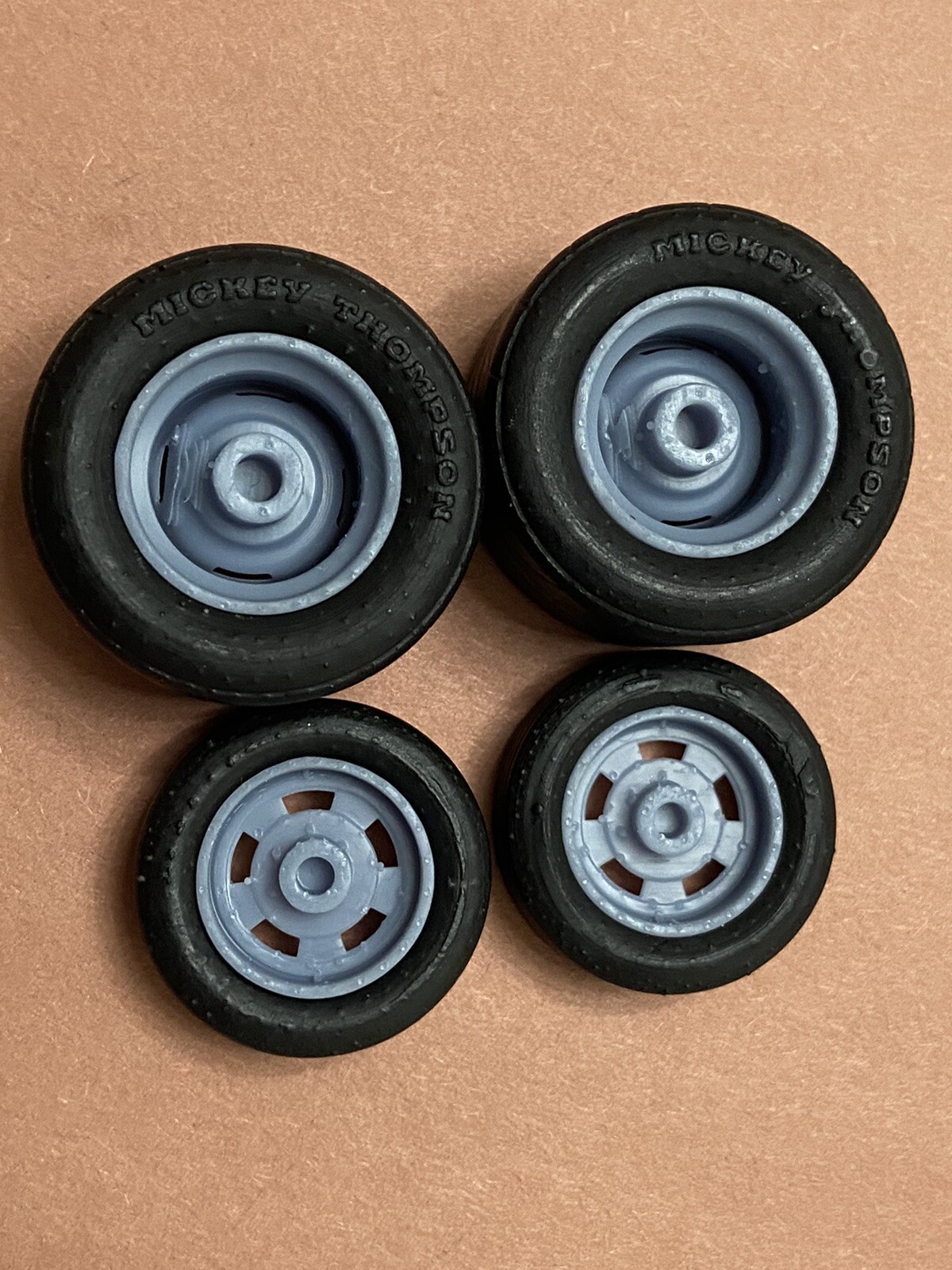 1/24 Scale:17/15-inch Classic Gasser Steelies w/ 5-spoke Wheels W/Drag ...