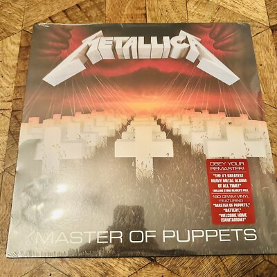 Metallica Master Of Puppets LP SEALED 180 Gram LP Blackened BLCKND005R ...