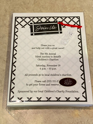 10-pc. HALLMARK Party Express INVITATIONS KIT, Printable "Join Us ...