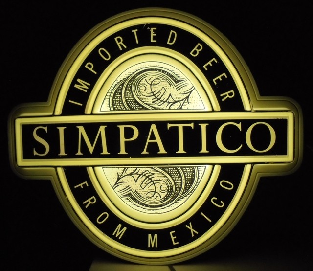 Vintage Simpatico Beer Lighted Sign Imported Beer From Mexico | eBay