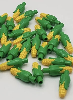Lego 25 Corn Cob Maize with Husk and Molded Yellow Kernels / City Farm ...