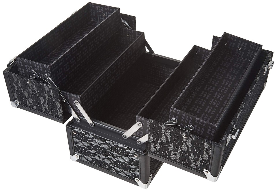 Caboodles Make Me Over 4 Tray Train Case, Cosmetic Storage Case ...