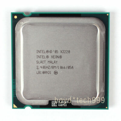 INTEL XEON X3220 PROCESSOR 2.4GHZ/1066MHZ（SLACT）LGA 775 Socket T CPU | eBay