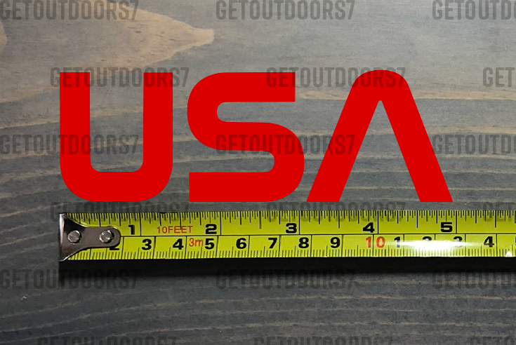 NASA USA Sticker Decal 5" DIE CUT RED Font SpaceX Space X ISS ...