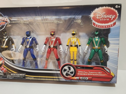 2009 Bandai Power Rangers RPM Full Throttle Set Disney Store Exclusive ...