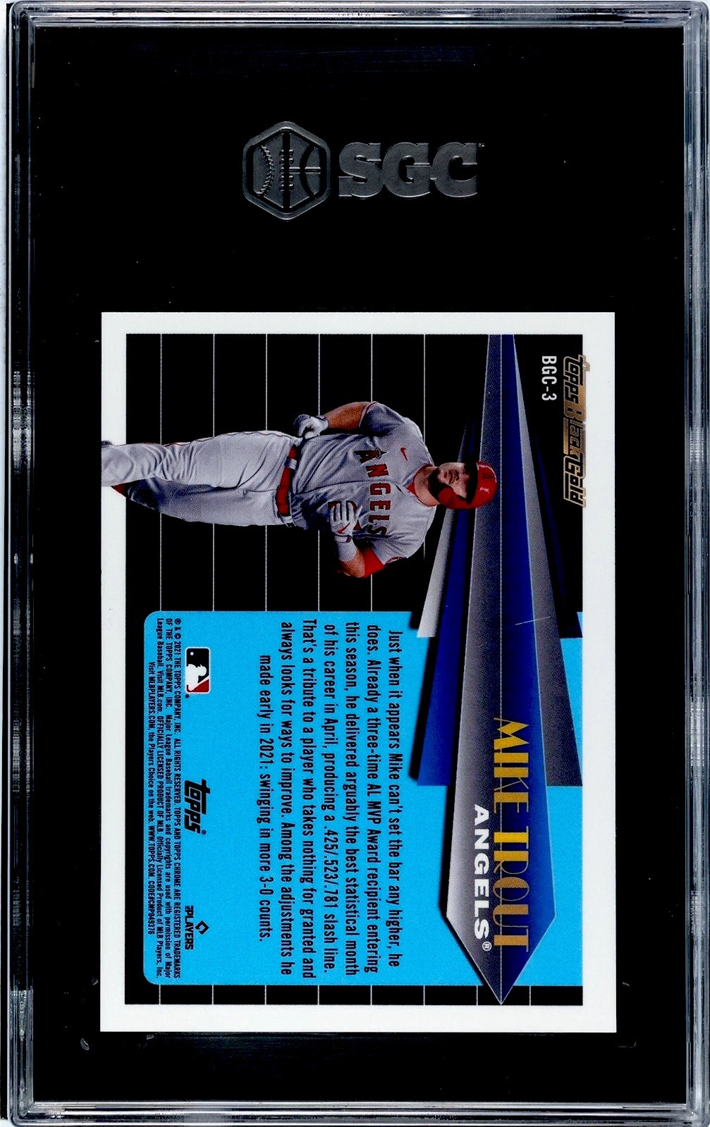 2021 Topps Chrome Update Series - Target Topps Black Gold Mike Trout # ...