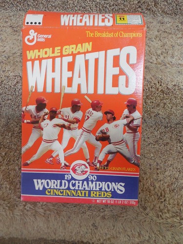 1990 Wheaties World Series Cincinnati Reds Champions Cereal Box | eBay
