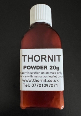 20g, 10g or 50g THORNIT EAR MITE POWDER ORIGINAL 100 YEAR OLD FORMULA ...