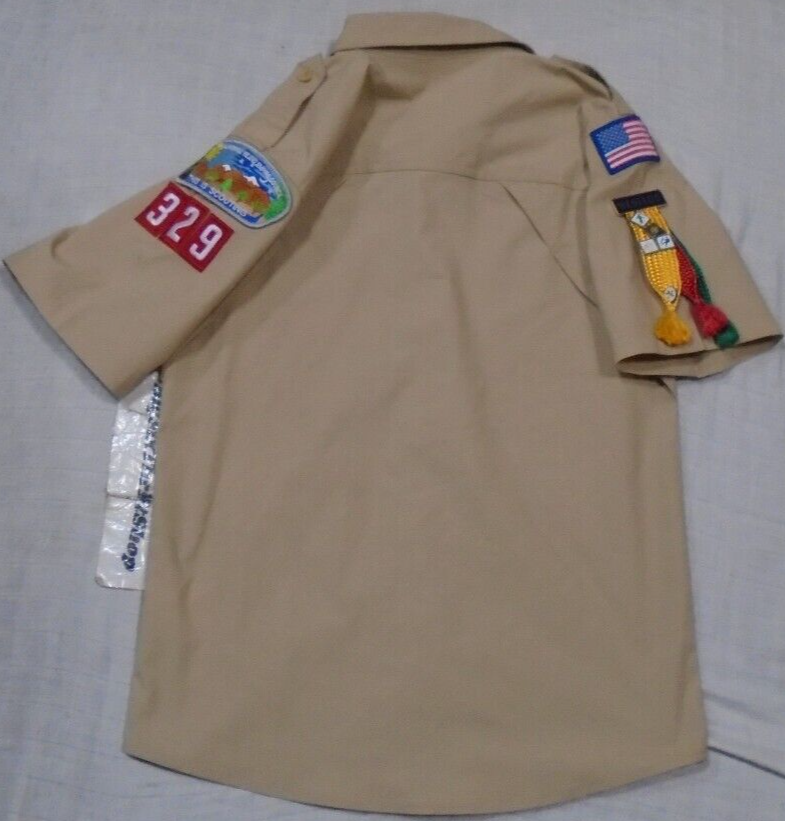 Boy Scouts of America BSA Webelos Ribbons Patches Uniform Shirt Sz ...