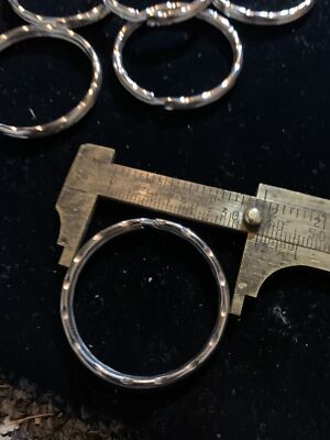 50 Silver Plated Split Rings Key Rings Large | eBay