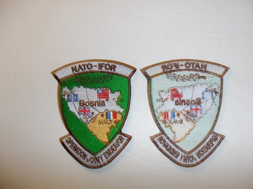b9784 NATO-IFOR Operation Joint (y) Endeavor Bosnia patch misspelled ...