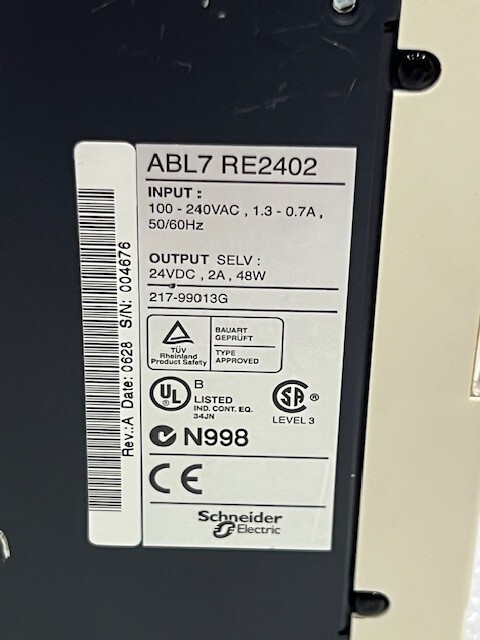 Schneider ABL7 RE2402 Input 100-240VAC 1A Output 24VDC 2A Power Supply ...