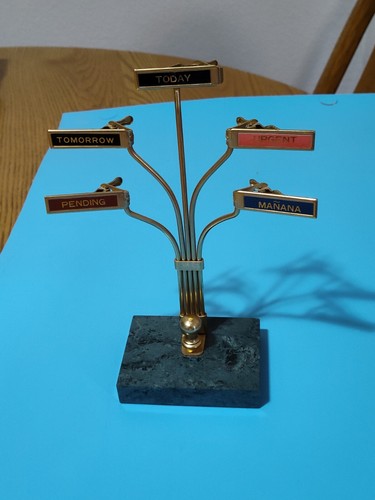 Marble Memo Tree Office Desk | eBay